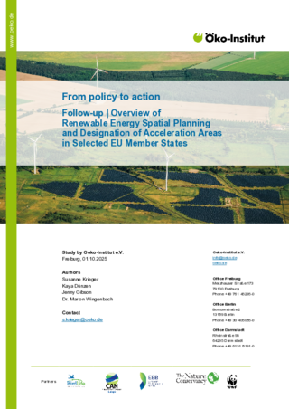 Follow-up | Overview of Renewable Energy Spatial Planning and ...