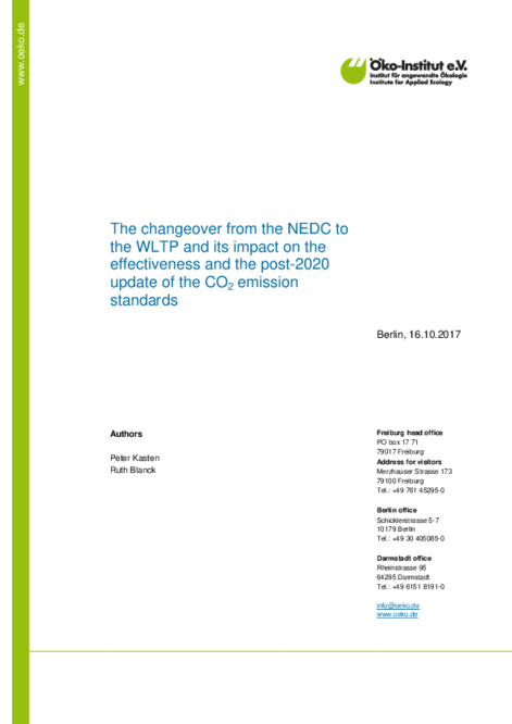 The changeover from the NEDC to the WLTP and its impact on the ...